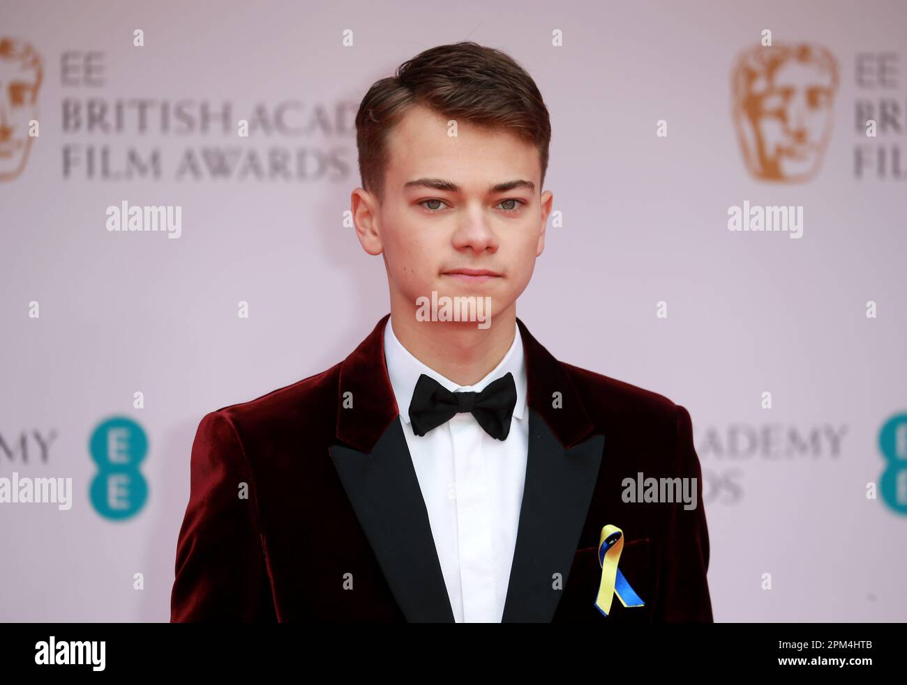 Conrad Khan attends the EE British Academy Film Awards 2022 at Royal Albert Hall in London Stock ...