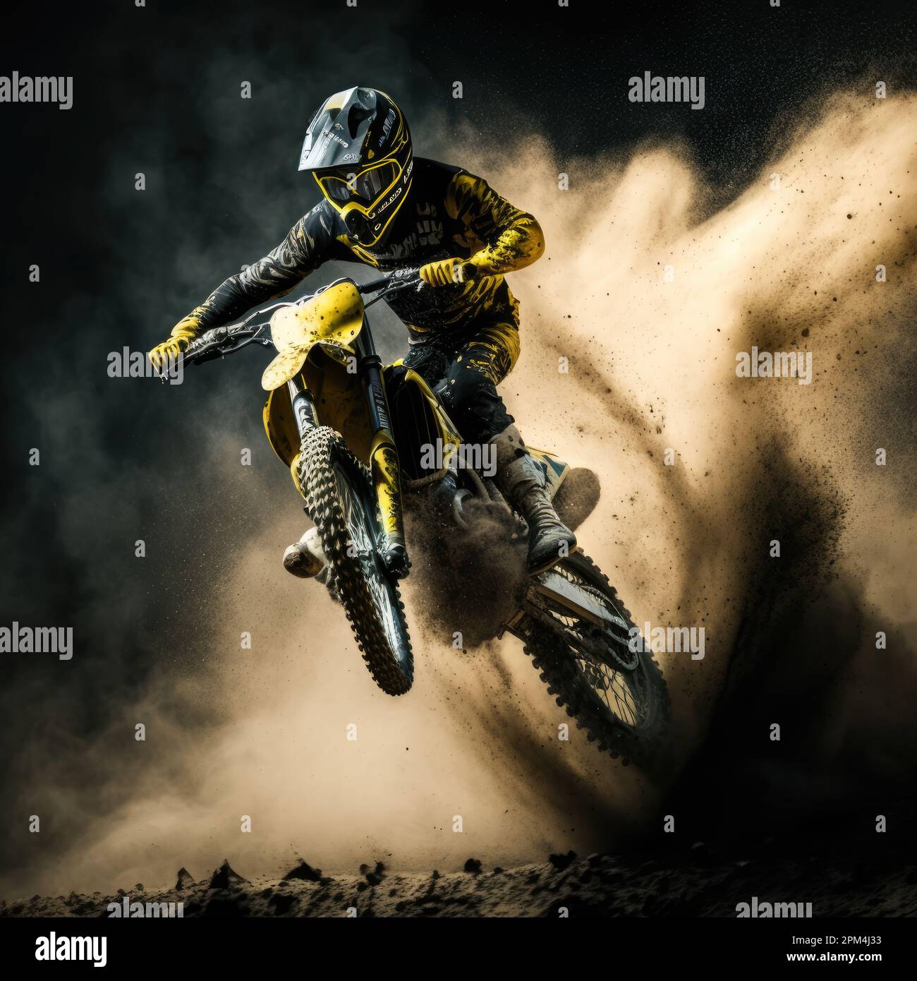 Dirt Bikes Jumping Wallpaper