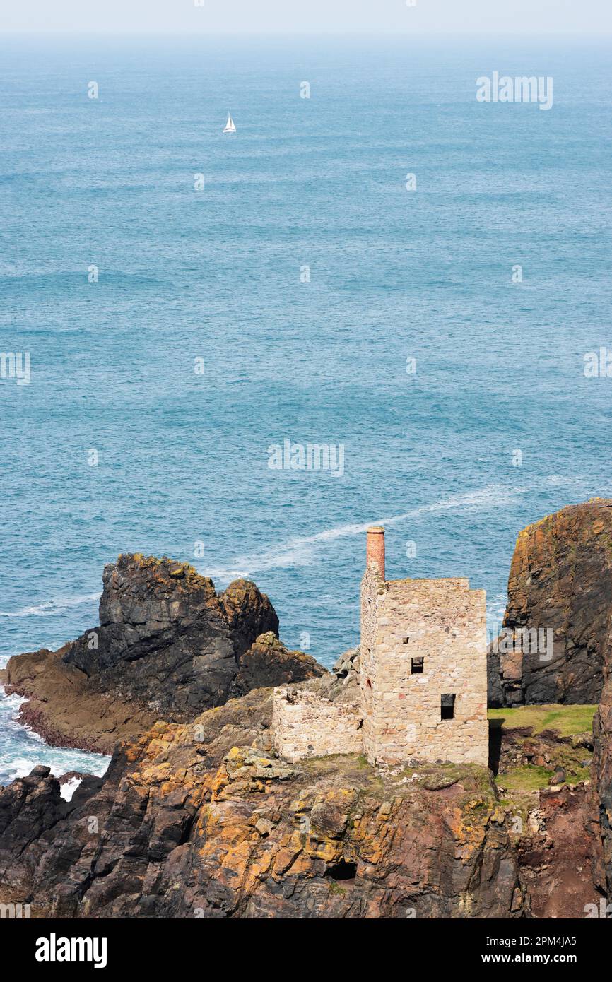Botallack Mine ruins, North Coast of Kernow (Cornwall), UK Stock Photo ...
