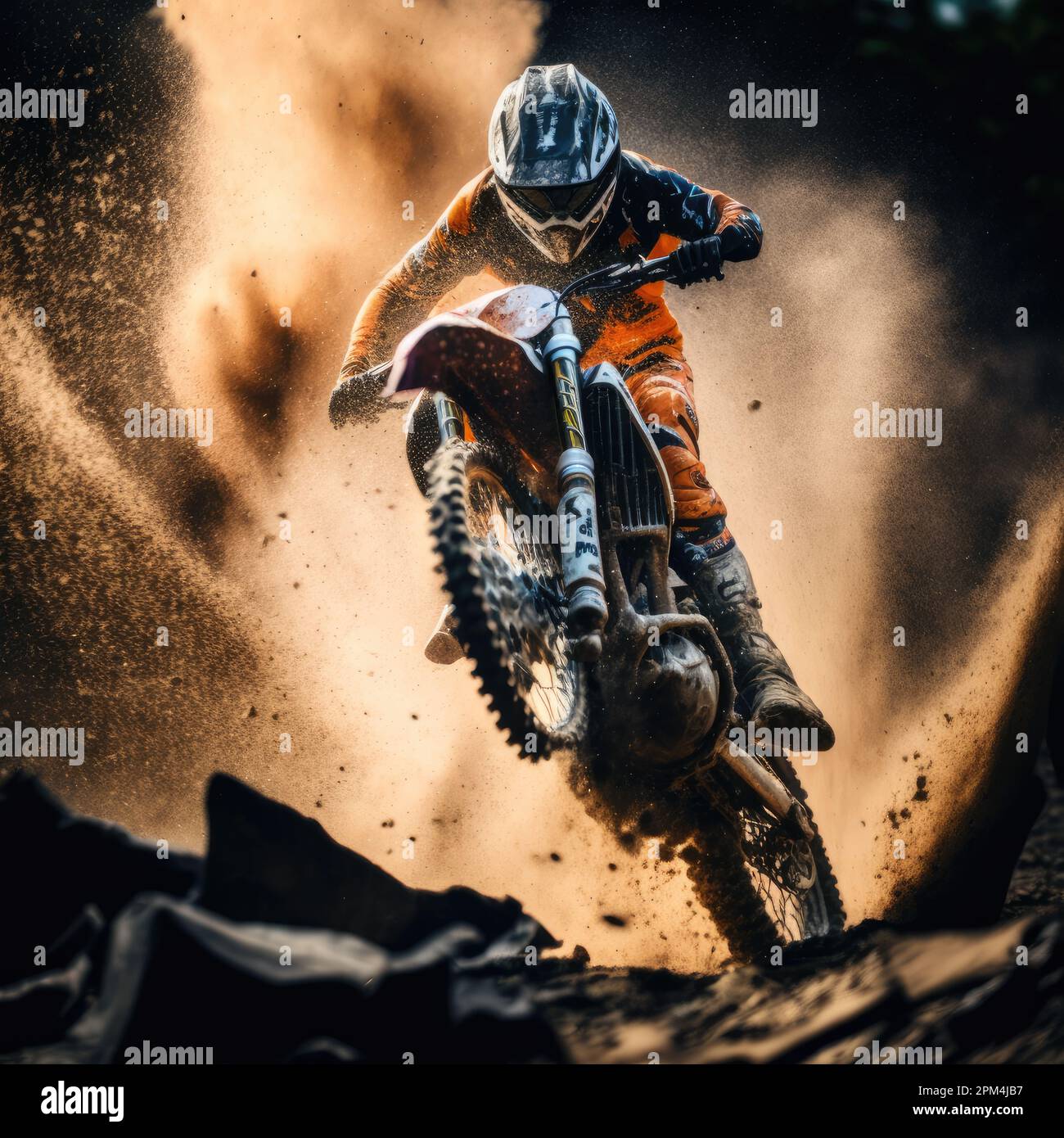 Dirt Bikes Jumping Wallpaper