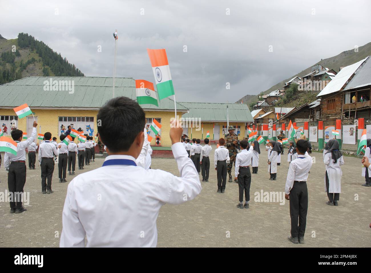Glimpses of India's 75th independence day celebrations at Bagtore ...