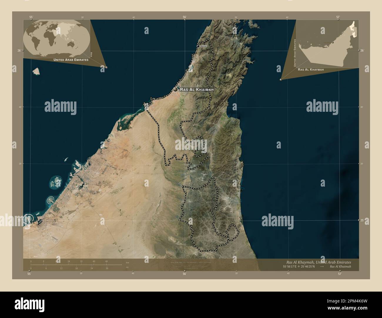 Ras Al Khaymah, emirate of United Arab Emirates. High resolution ...