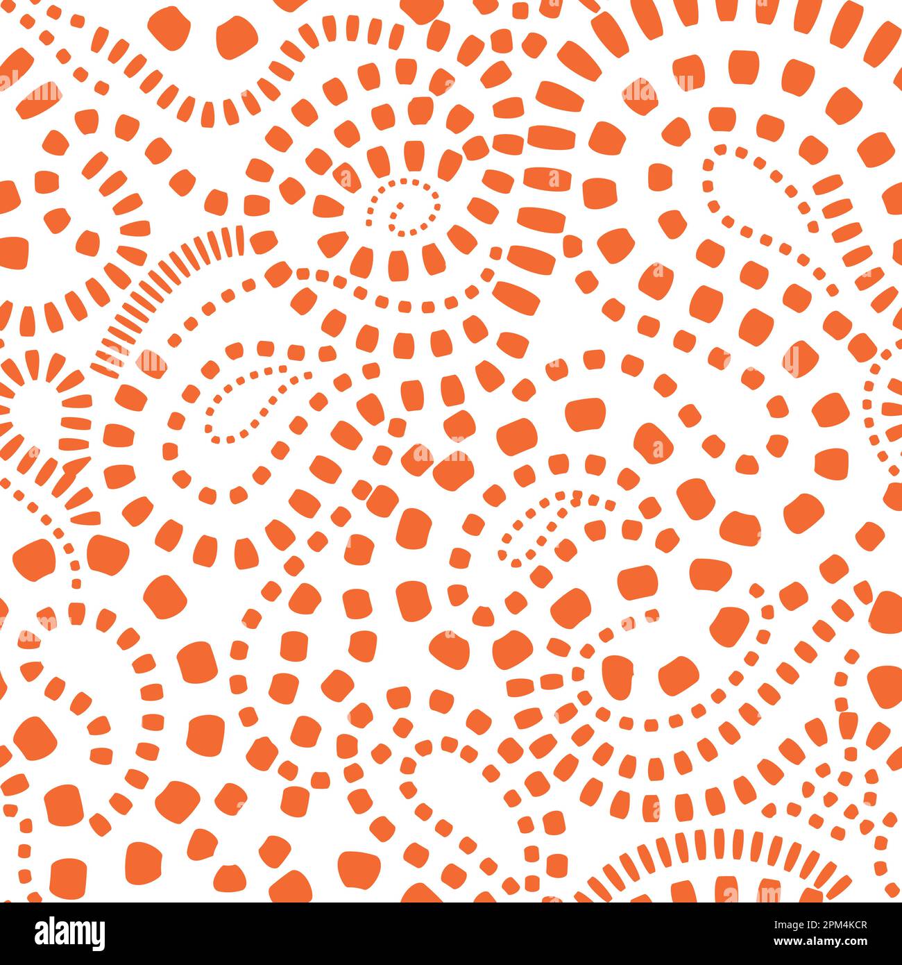 Abstract wavy dotted lines. Beautiful seamless artistic texture ...