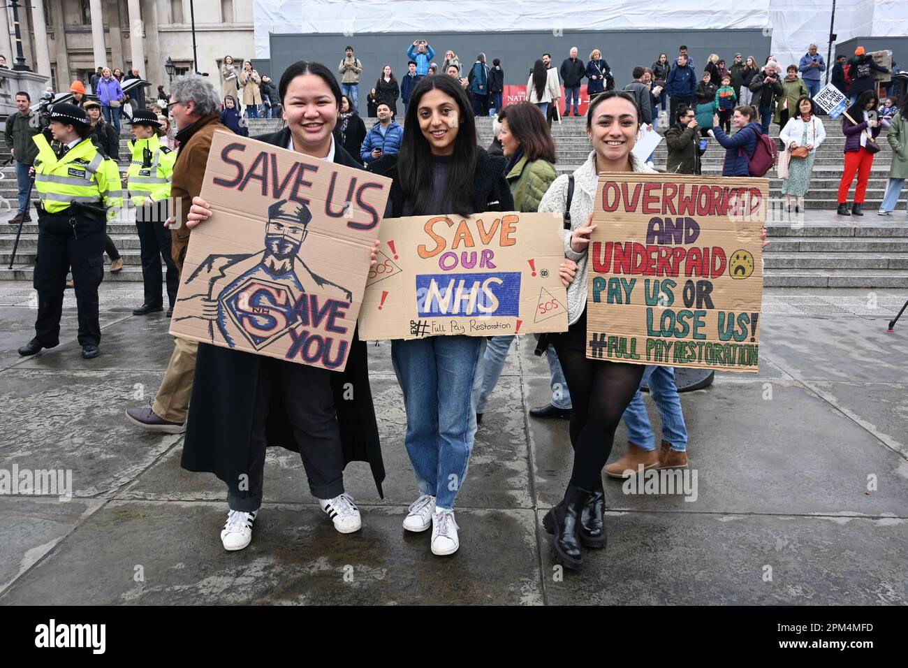 London, UK. 11th Apr, 2023. NHS Junior Doctors National Demonstration ...
