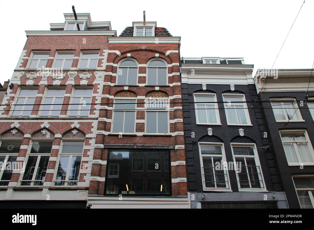 old brick houses in amsterdam (the netherlands Stock Photo - Alamy