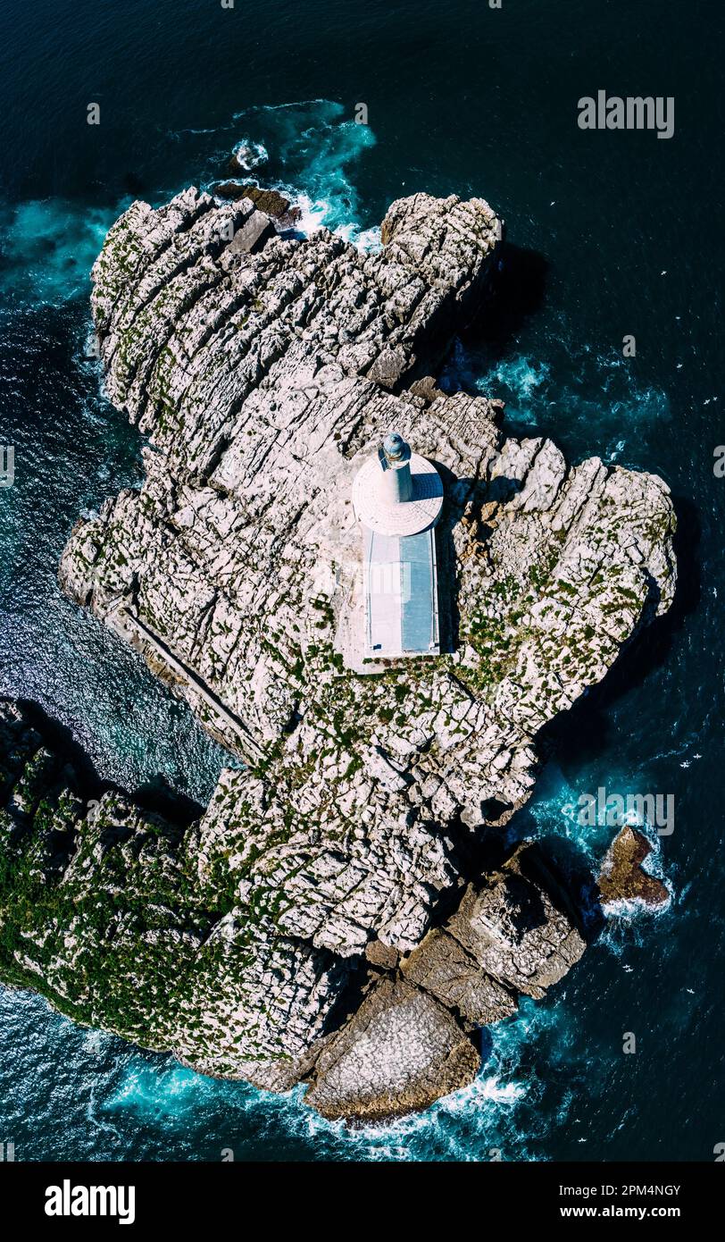 Aerial top down lighthouse in hi-res stock photography and images - Alamy