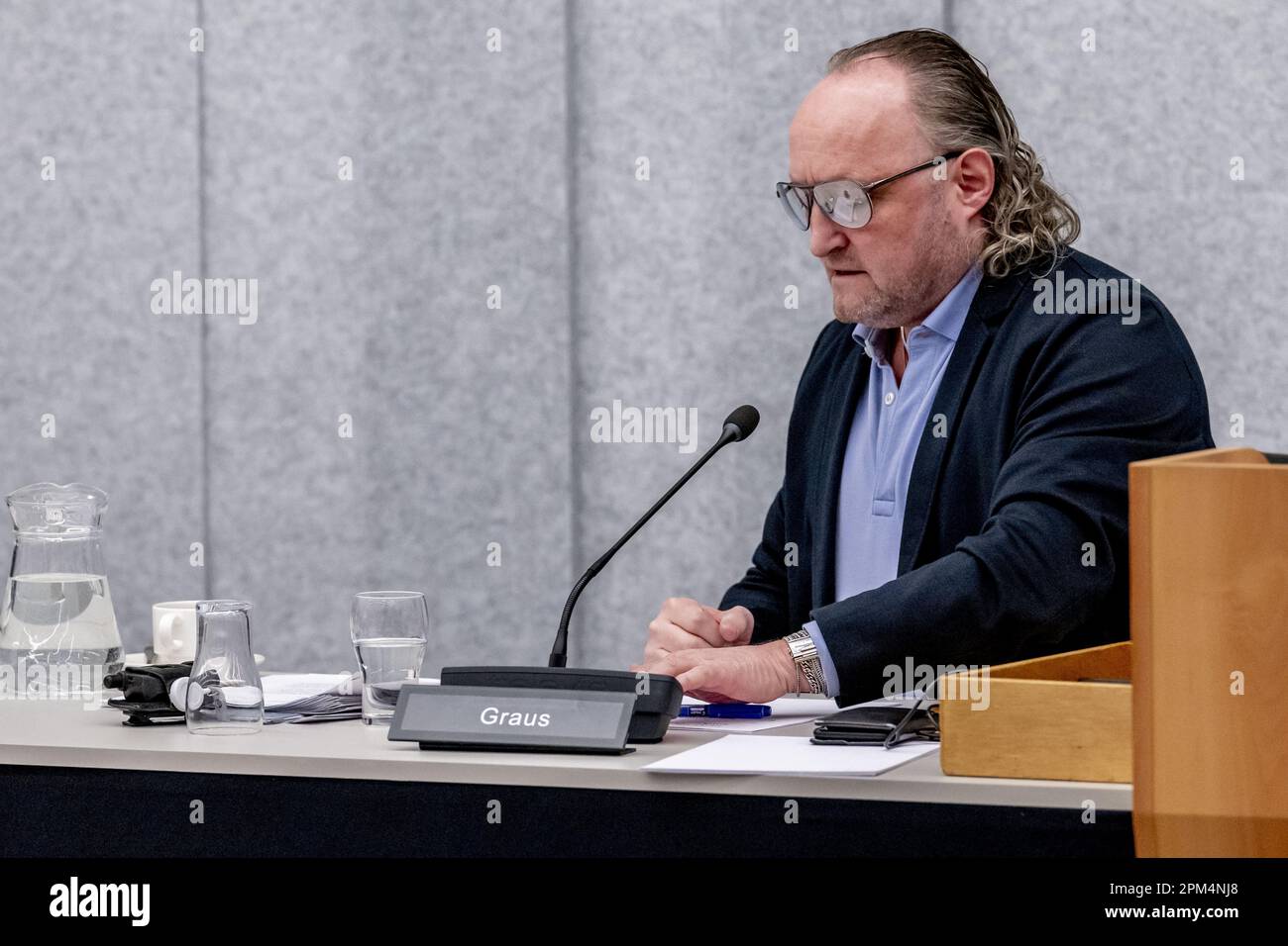 THE HAGUE - Dion Graus PVV during a committee debate on Sustainable ...