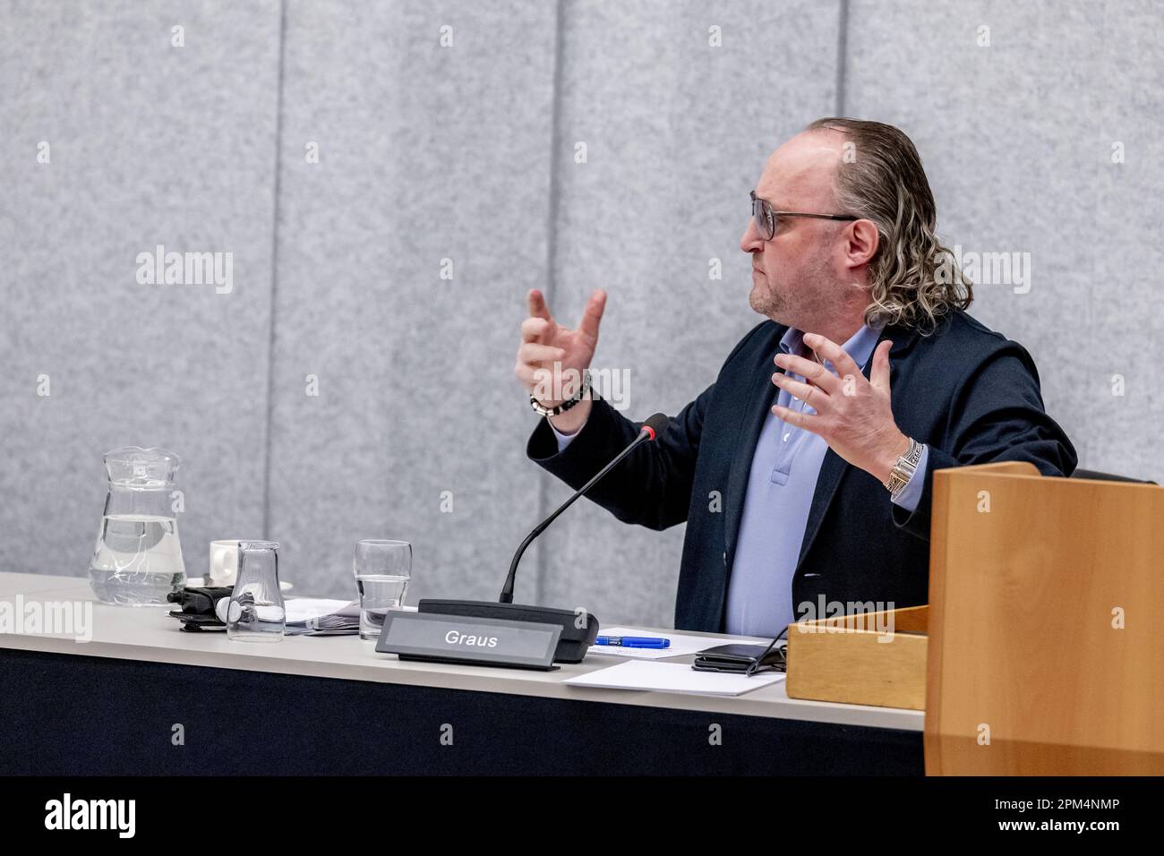 THE HAGUE - Dion Graus PVV during a committee debate on Sustainable ...