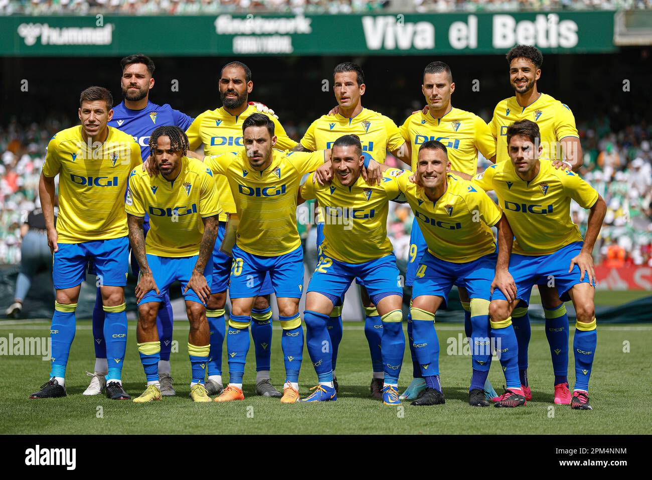 Cadiz team group during the La Liga match between Sevilla FC and RC ...