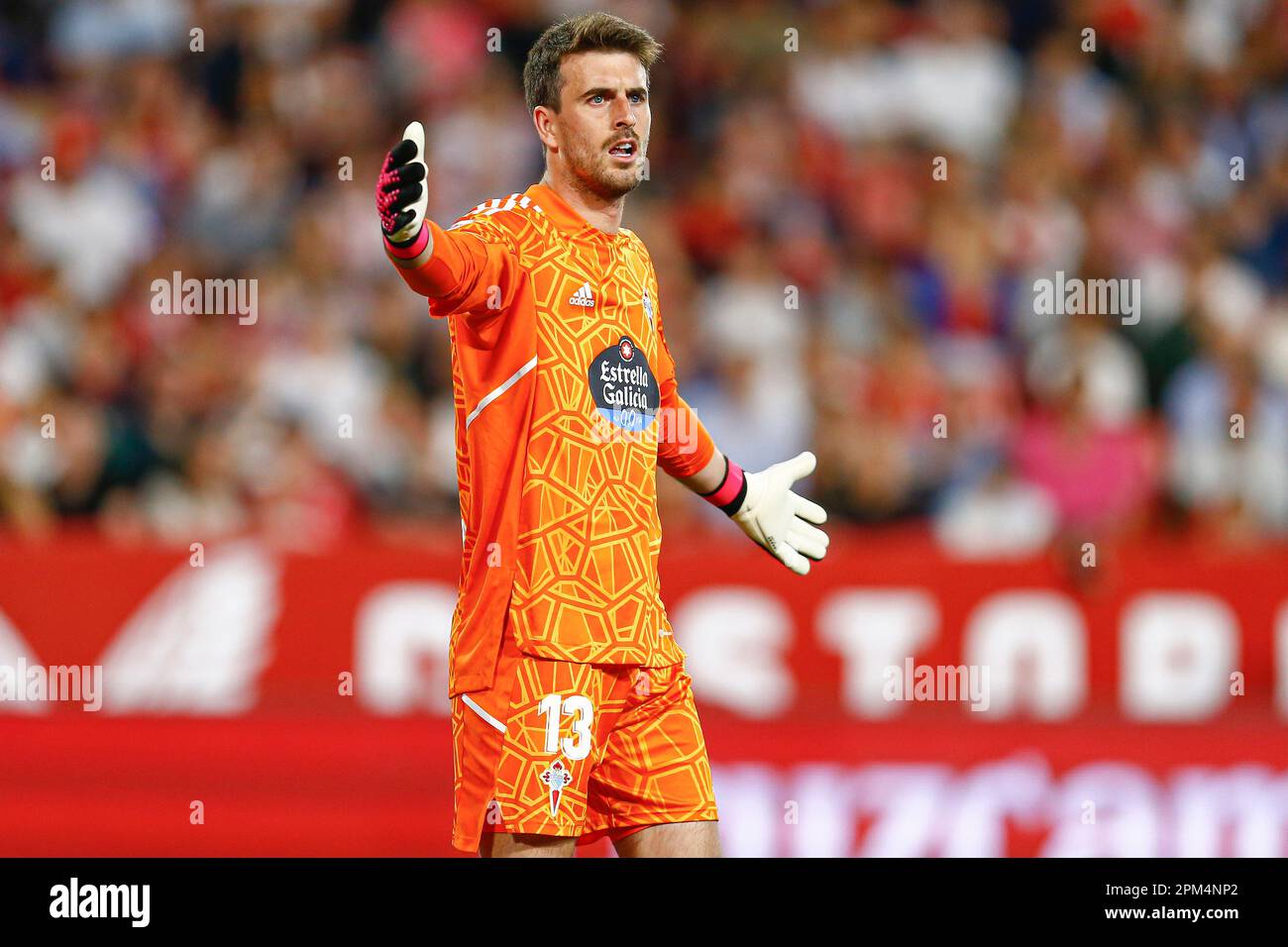 Ivan Villar of RC Celta de Vigo during the La Liga match between ...