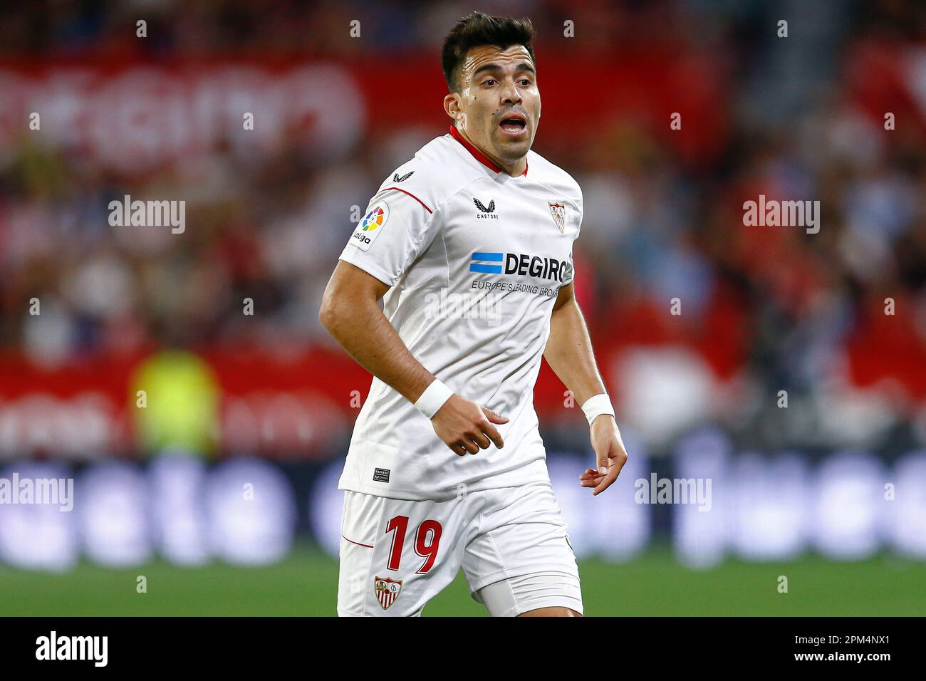 Marcos Acuna of Sevilla FC during the La Liga match between Sevilla FC ...