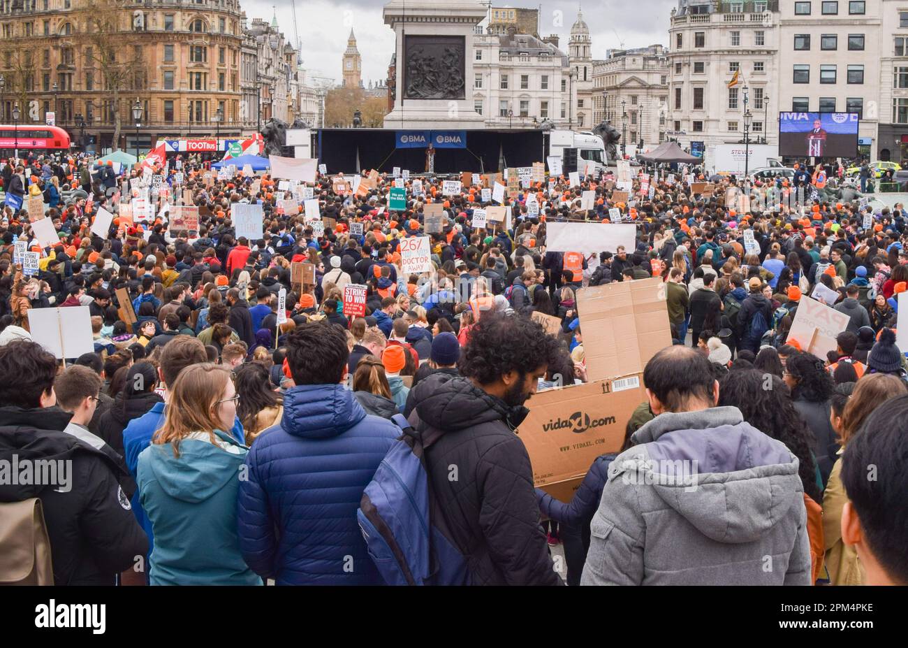 Aerial view protest london hi-res stock photography and images - Alamy