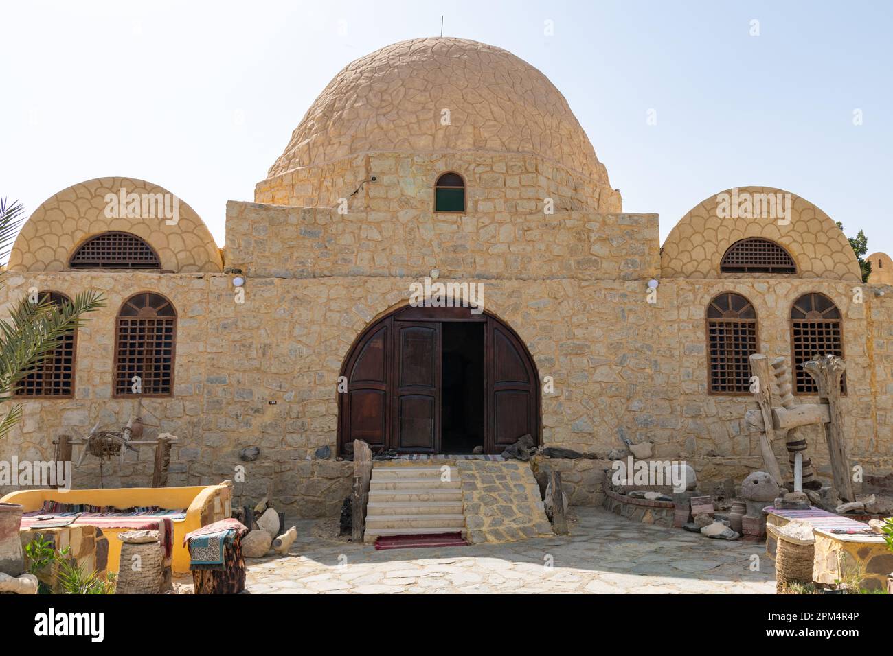 The entrance to the building of the office of White Desert Travel tour ...