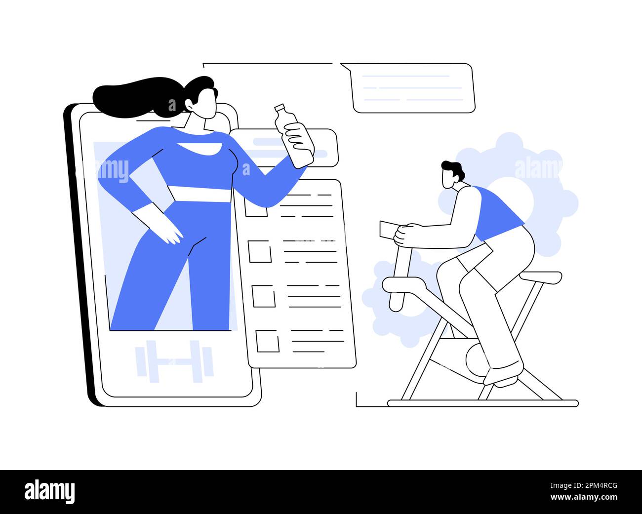 Online coach abstract concept vector illustration Stock Vector Image ...