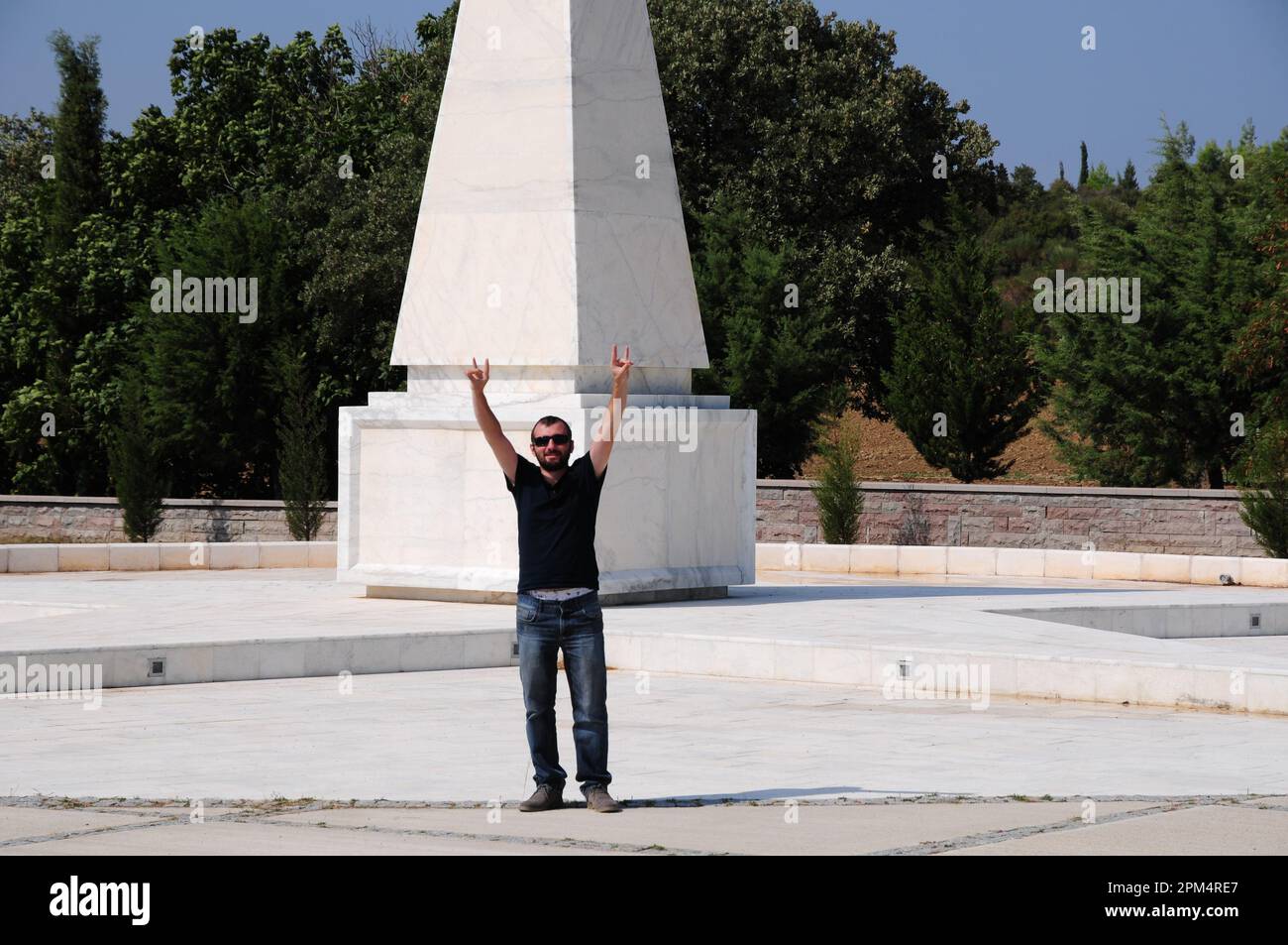In Turkey, nationalists symbolize themselves by making a gray wolf sign ...