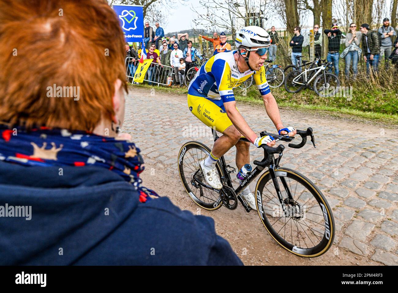 Sander De Pestel from Team Flanders - Baloise pictured on Carrefour de ...