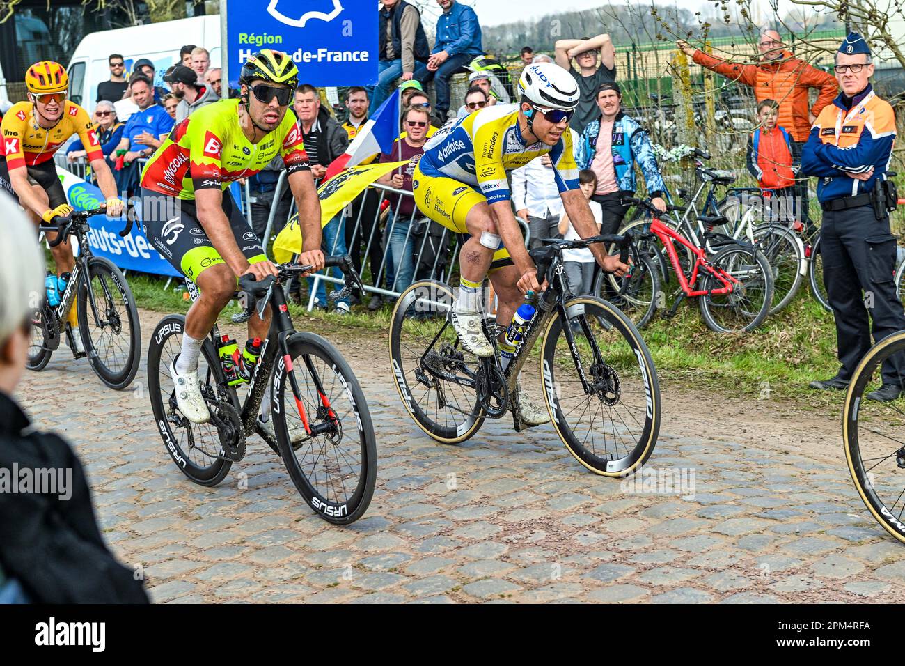 Milan Fretin from Team Sport Vlaanderen pictured on Carrefour de lArbre ...