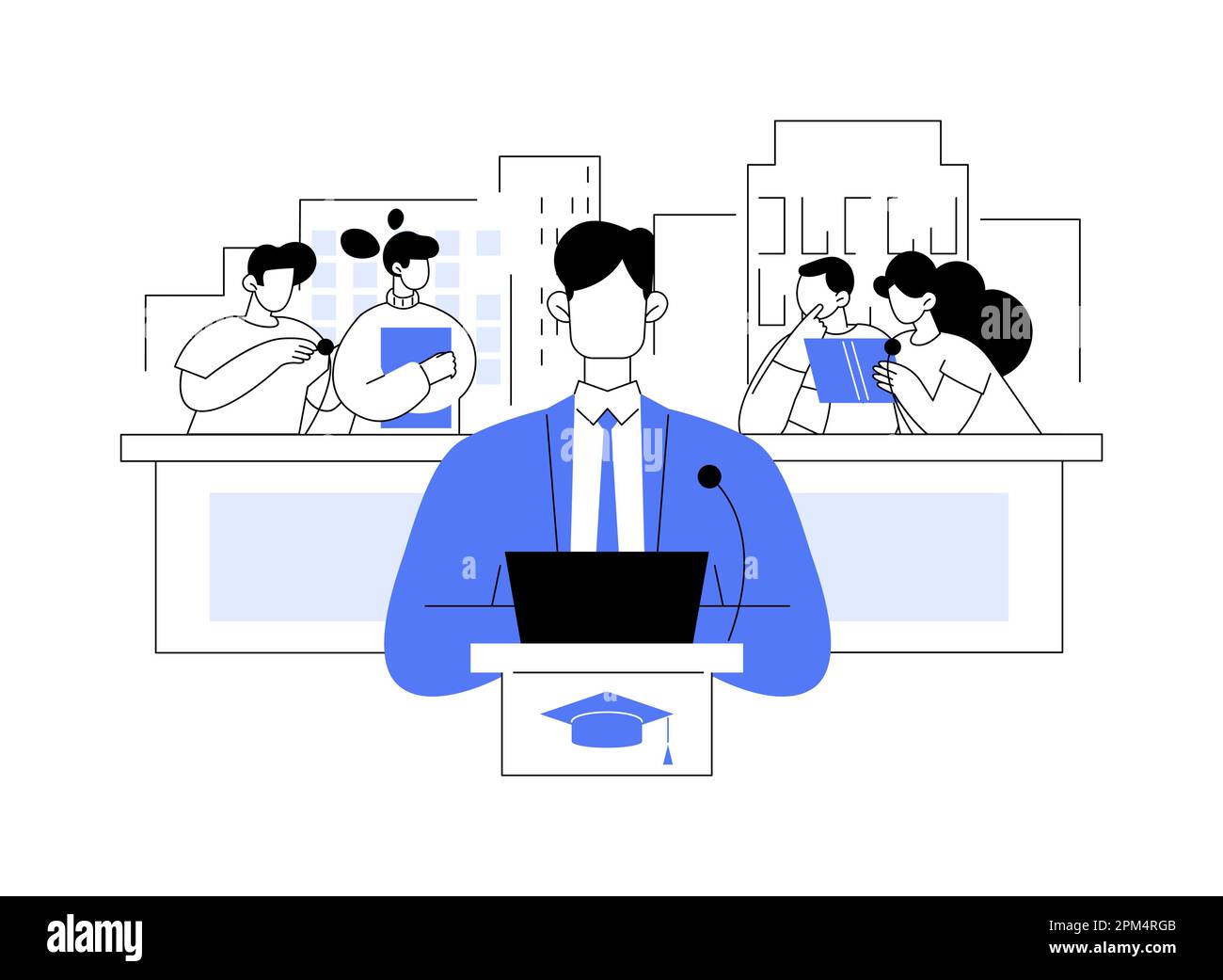 After school activities abstract concept vector illustration Stock ...