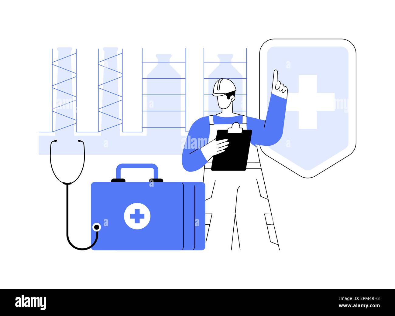 Occupational health abstract concept vector illustration Stock Vector ...