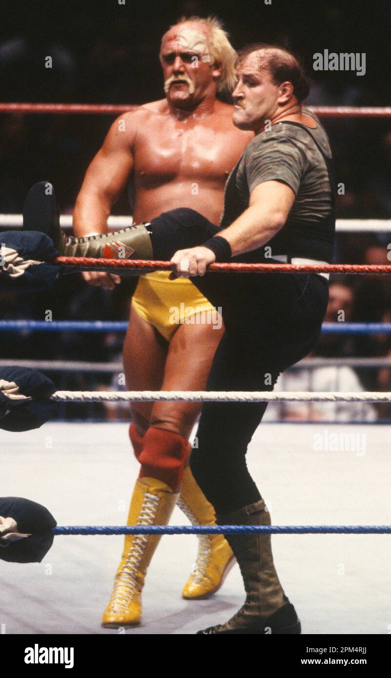 1990Hulk Hogan Sgt Slaughter Photo by John Barrett/PHOTOlink ...