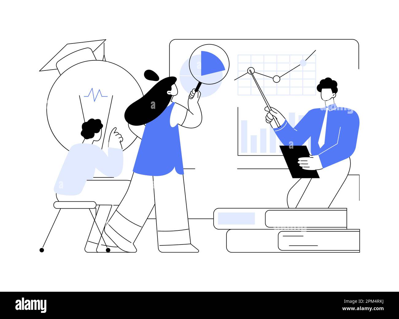 Professional development of teachers abstract concept vector ...