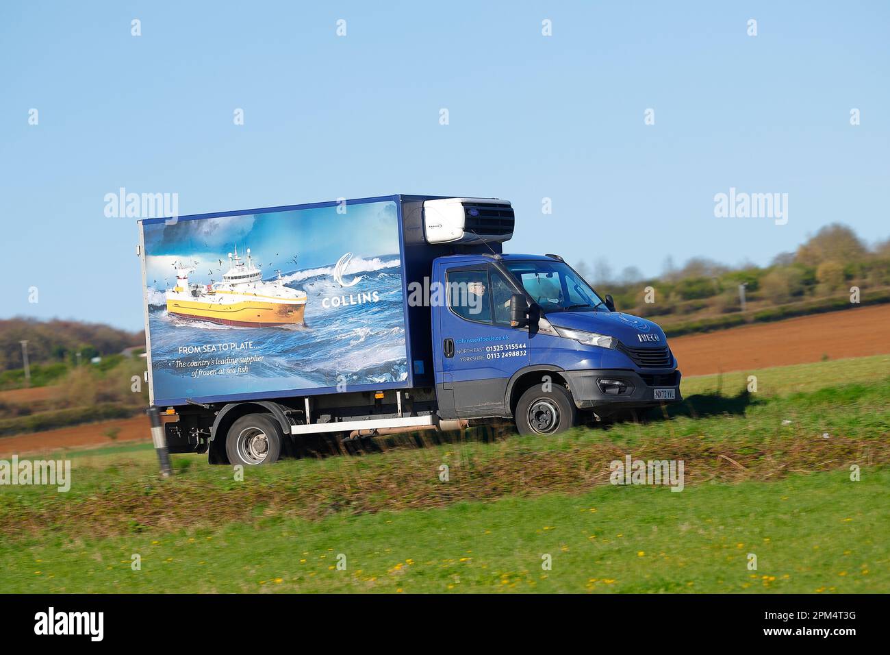 Collins Seafood delivery vehicle Stock Photo - Alamy