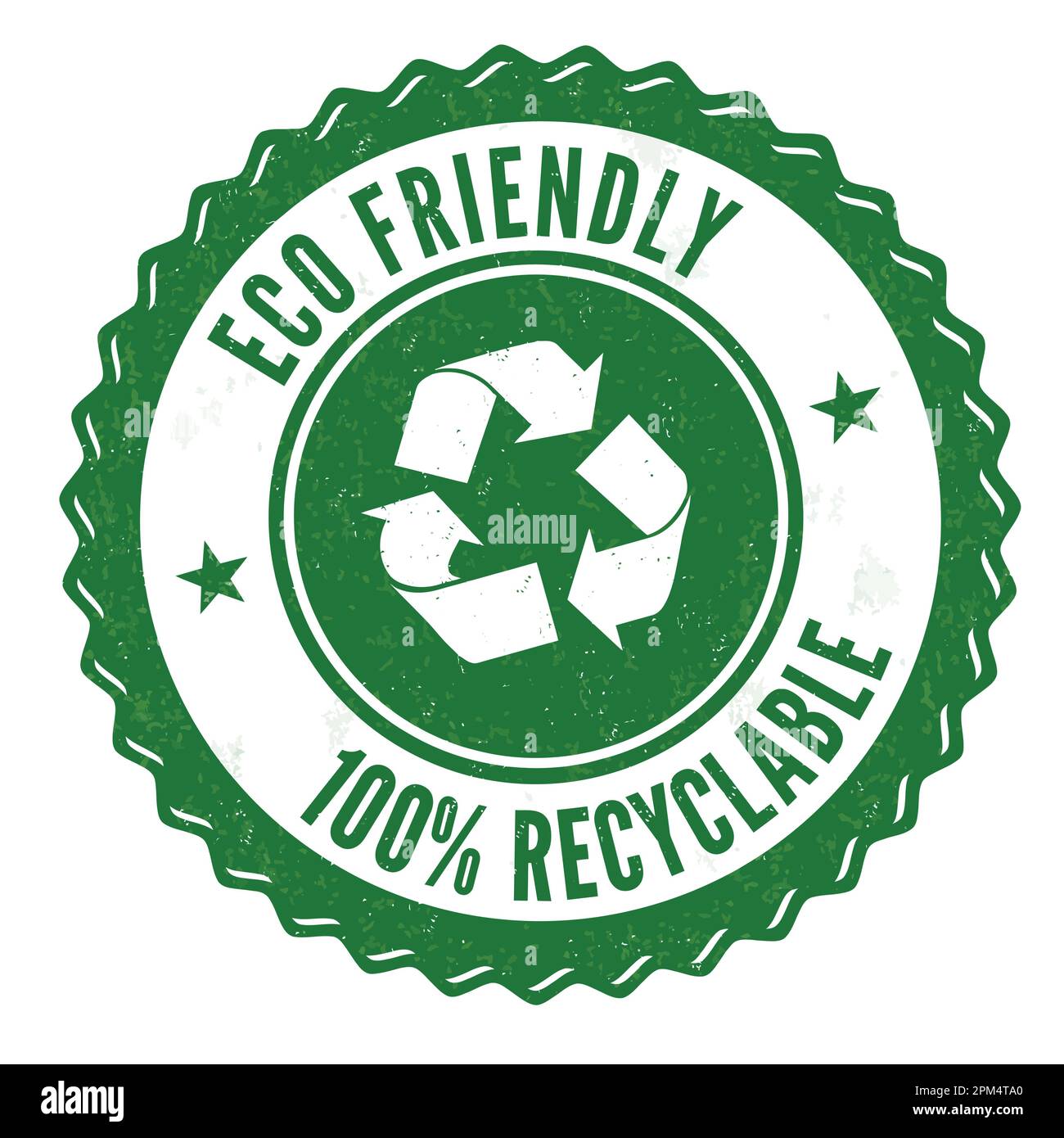 Eco friendly label or stamp on white background, vector illustration ...