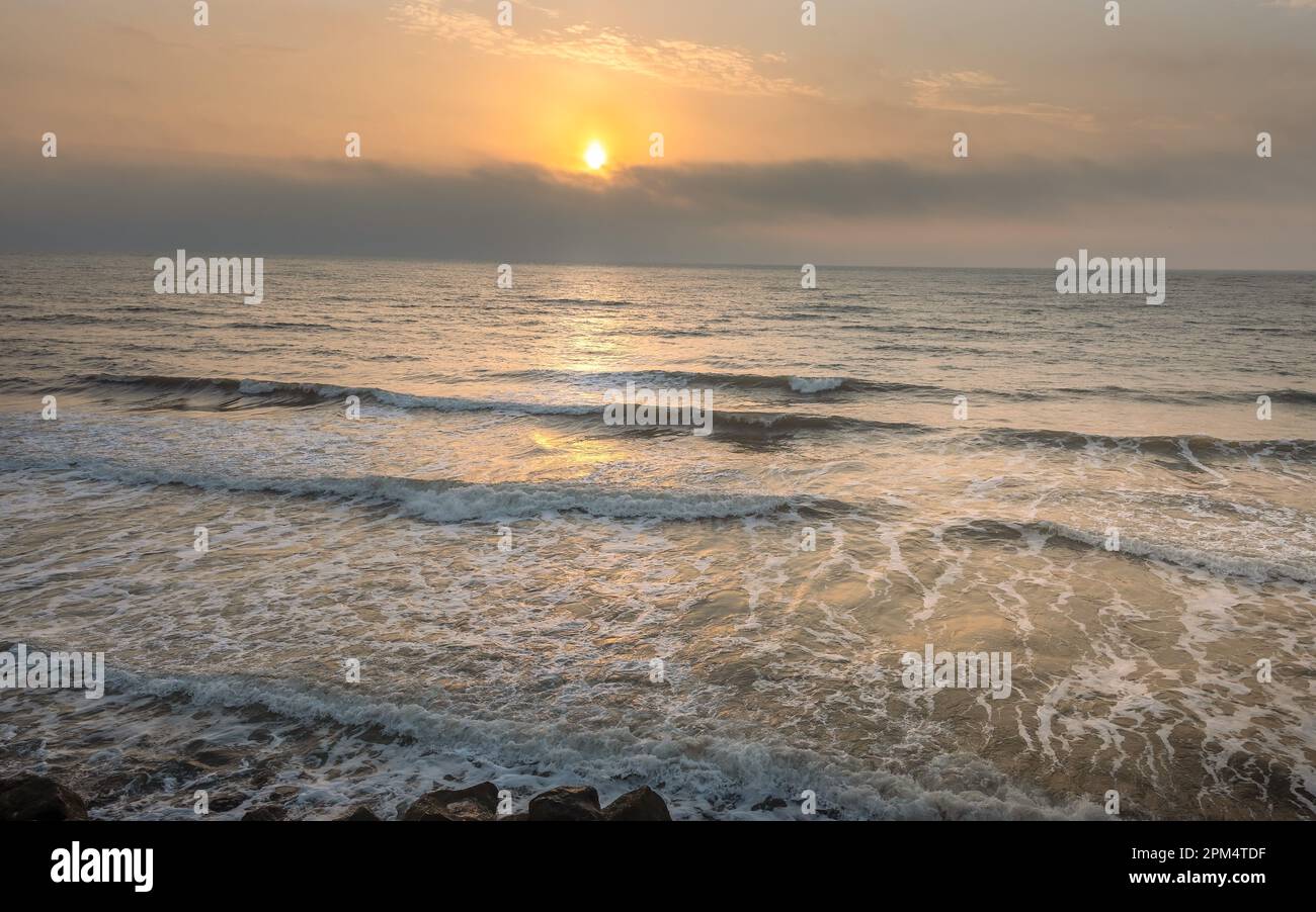 Sunrise at Montrose Beach, Montrose, Angus, Scotland, UK Stock Photo ...