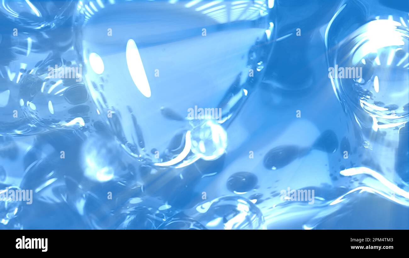 light blue smooth bland shapes bg - abstract 3D rendering Stock Photo ...