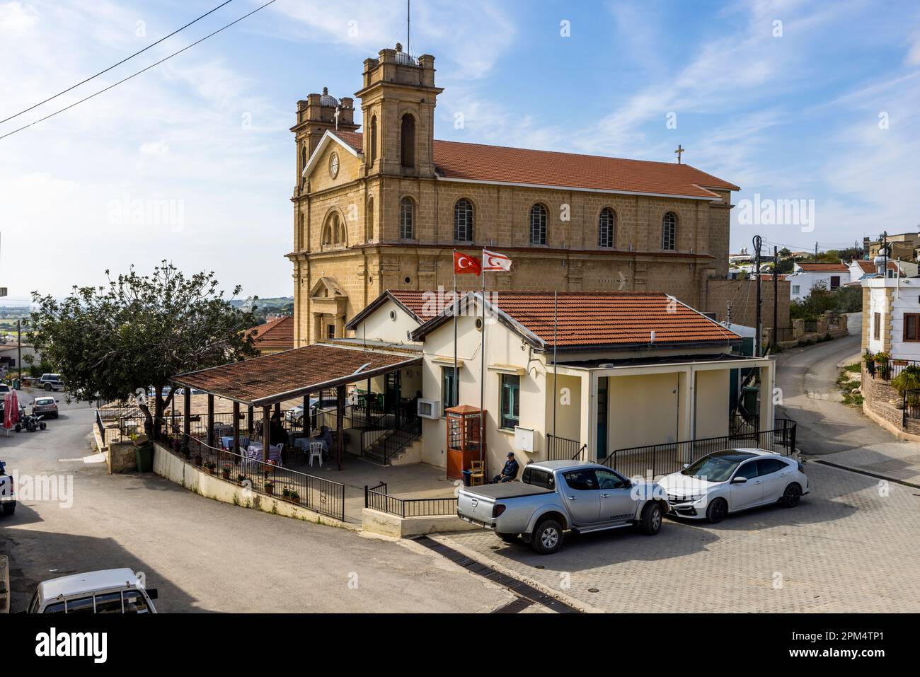 Maronite St. George Church in Kormacit. Kormakitis, Cyprus Stock Photo ...