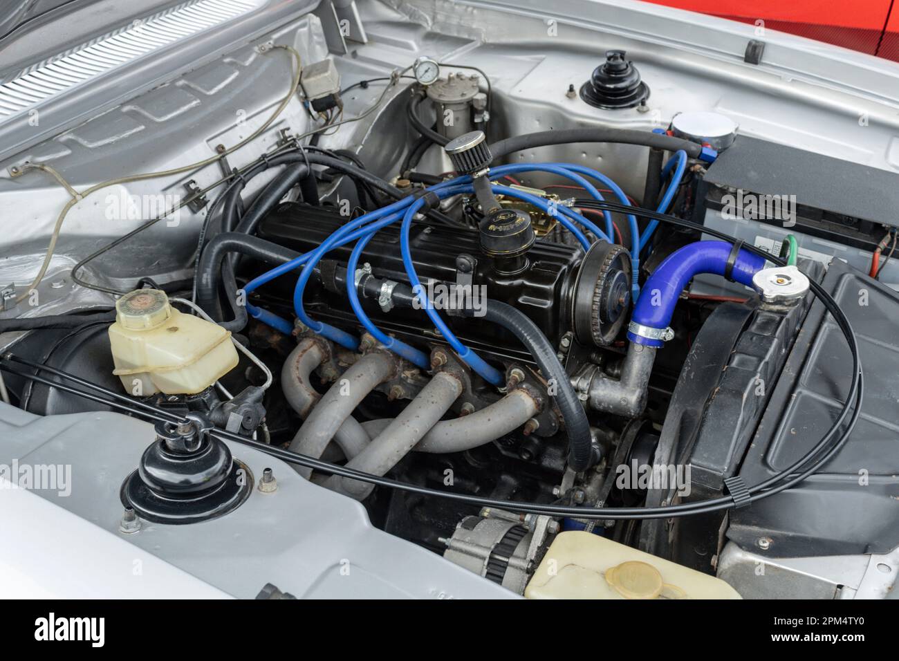 Ford Capri engine. Supercar Sunday 2023 Stock Photo - Alamy