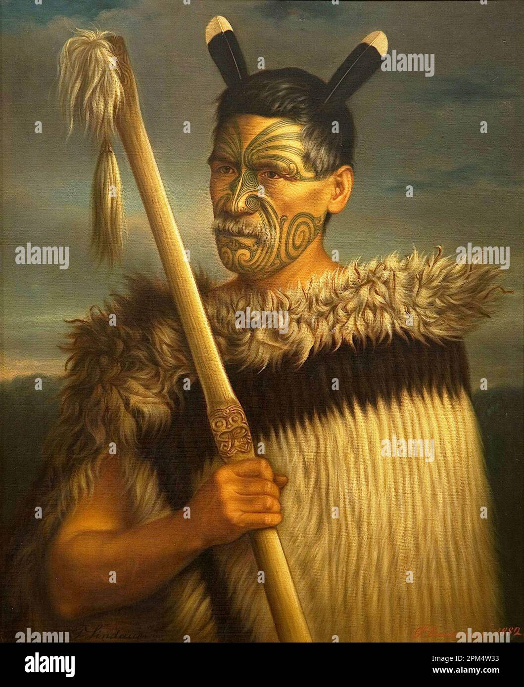 Maori chief maniapoto hi-res stock photography and images - Alamy