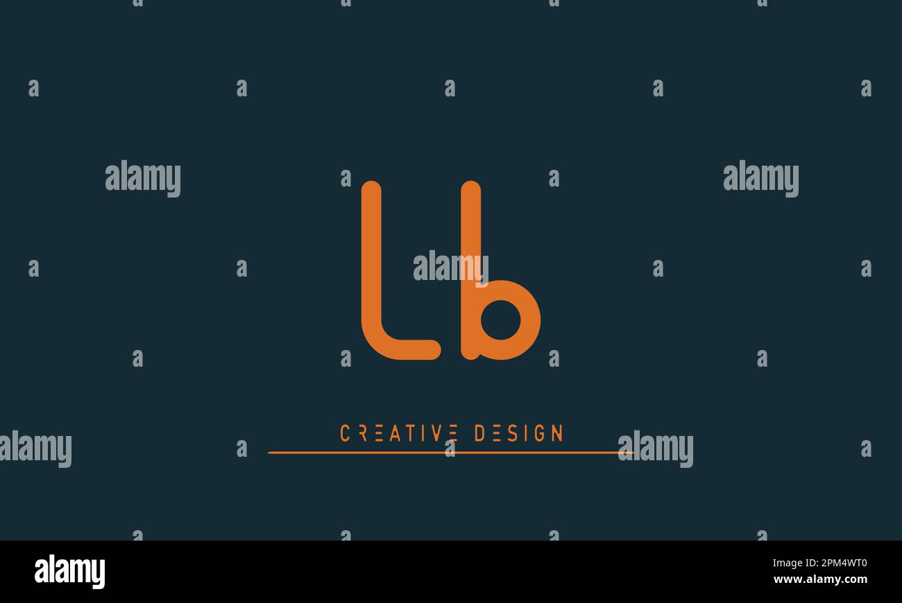 Alphabet letters Initials Monogram logo LB , BL Stock Vector Image ...