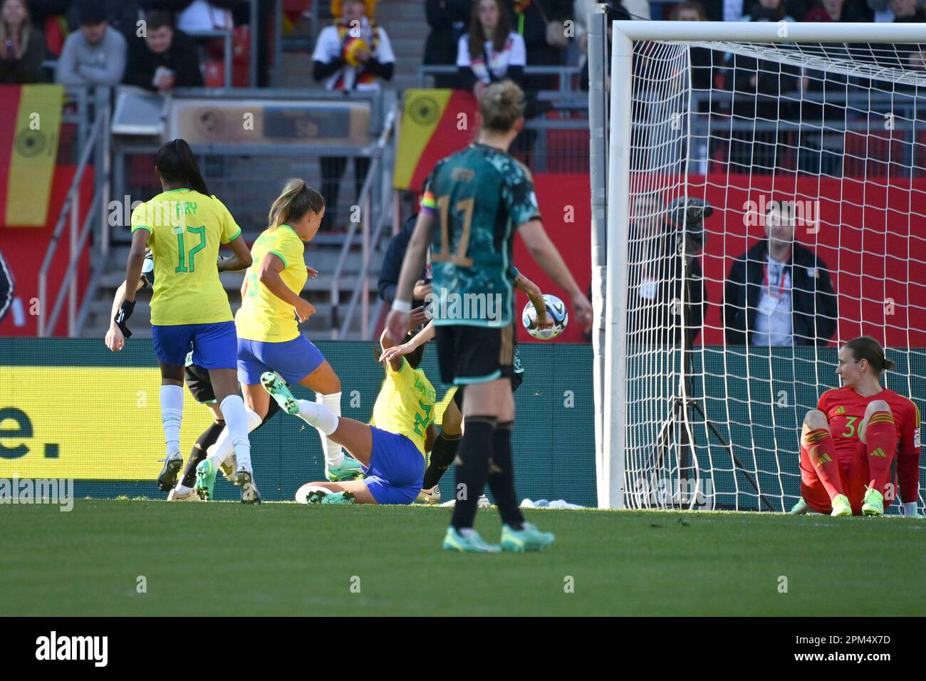 Nuernberg. 11th Apr, 2023. goal 0-1 LUANA (BRA) versus goalfrau Ann ...