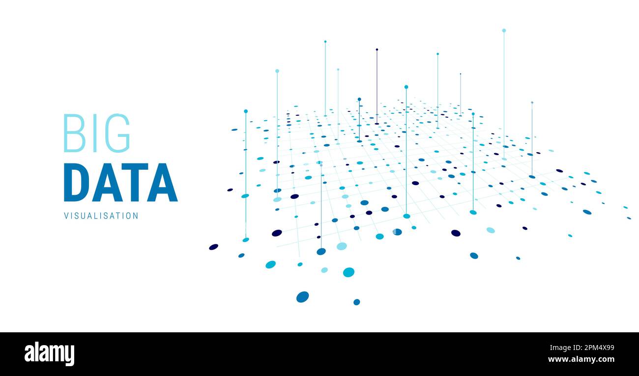 Big data visual information background. Social network concept ...