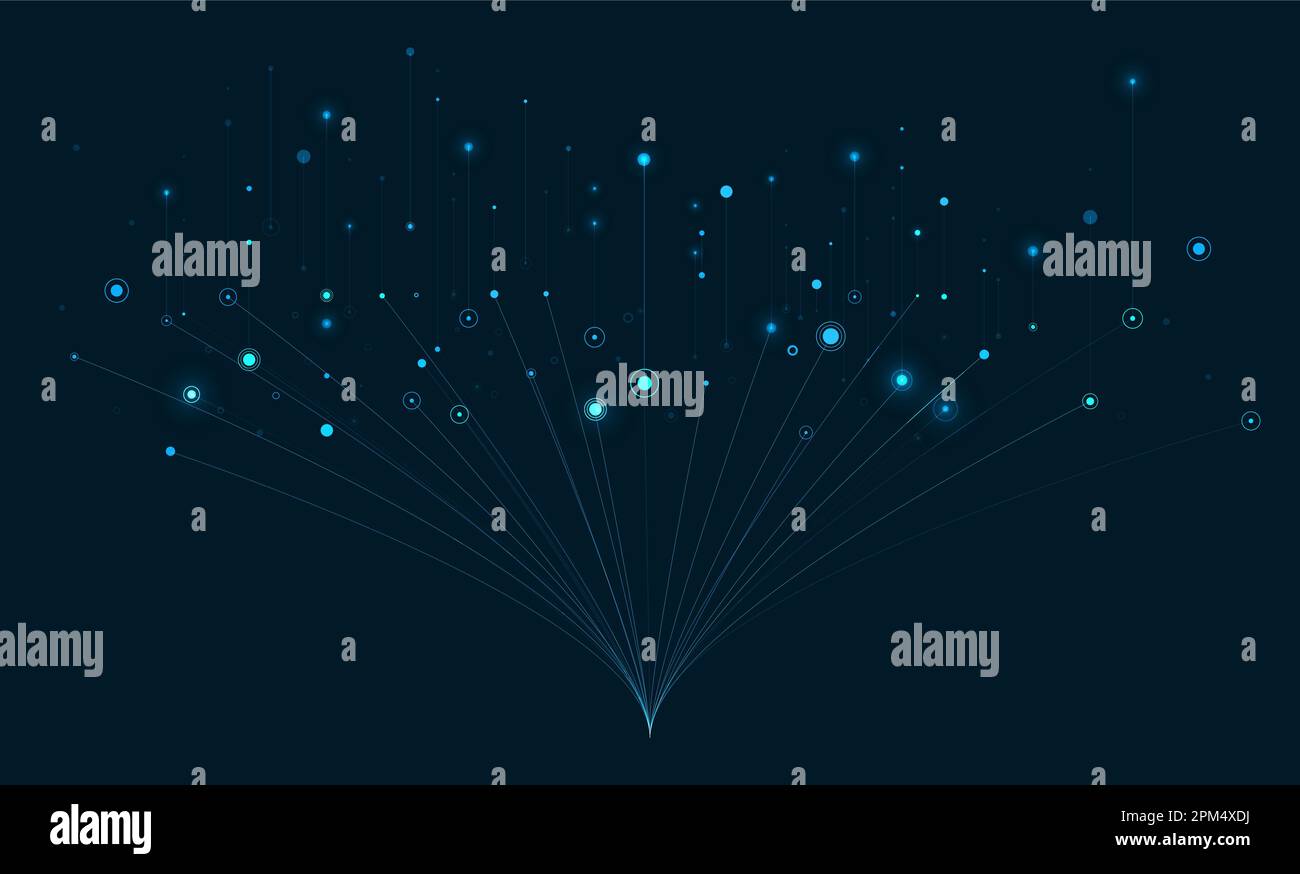 Big data visual information background. Social network concept ...