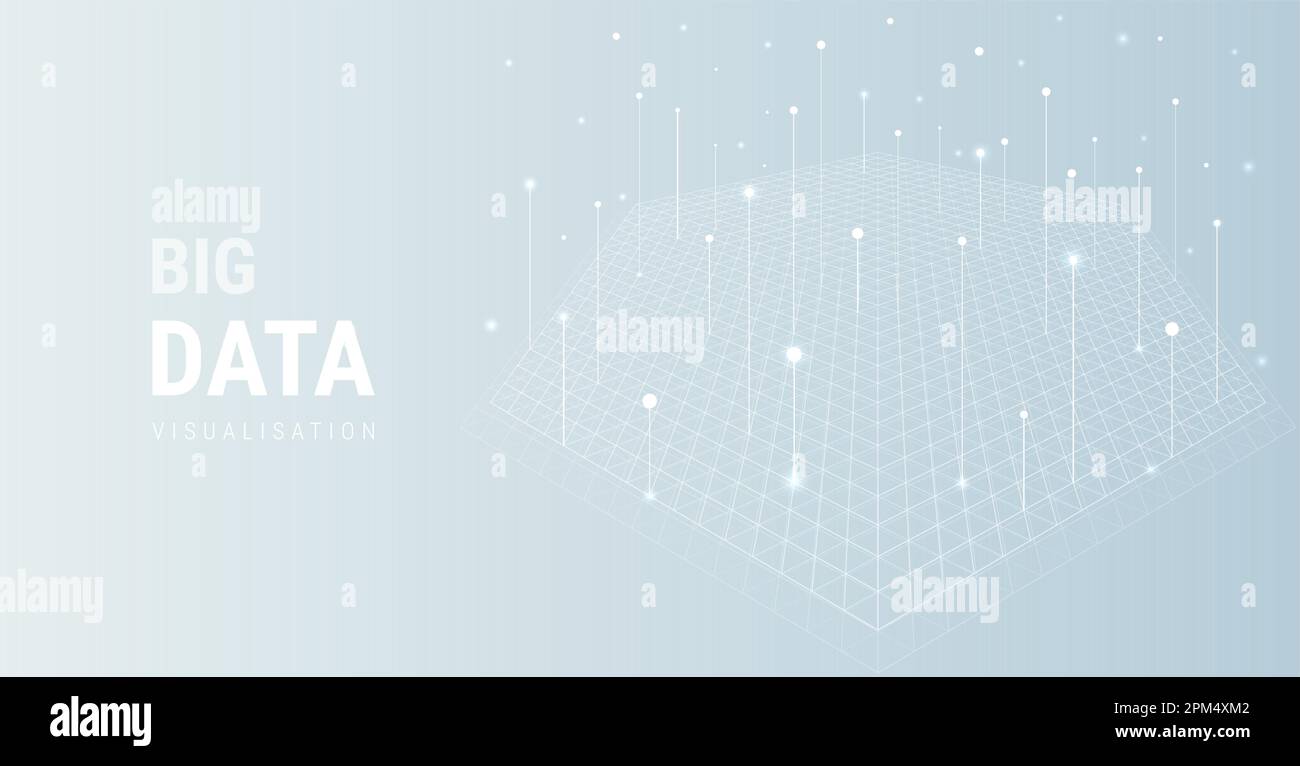 Big data visual information background. Social network concept ...