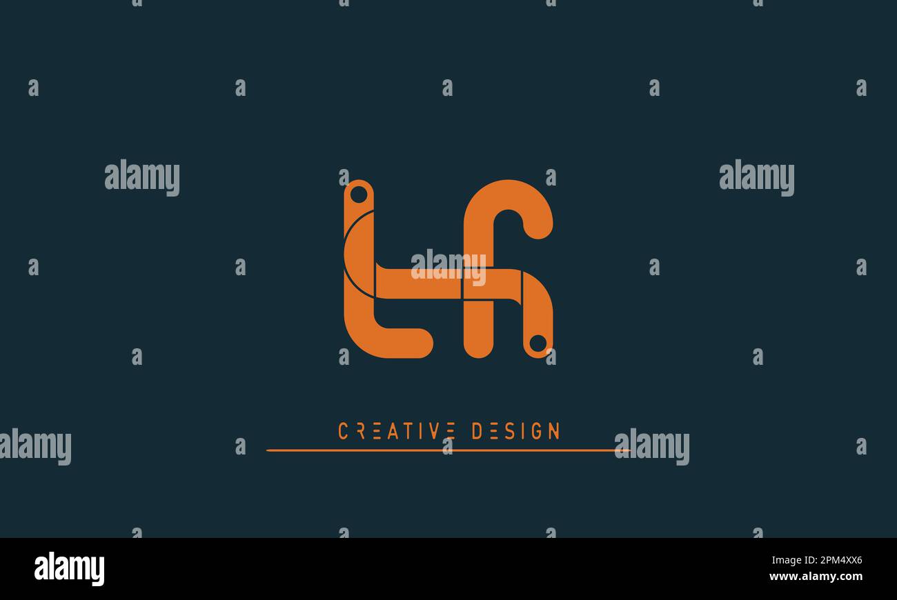 Alphabet letters Initials Monogram logo LF , FL Stock Vector Image & Art - Alamy