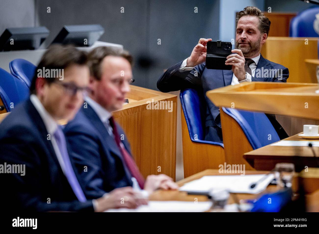 THE HAGUE - Henk Nijboer and Pieter Grinwis and Hugo de Jonge Minister ...