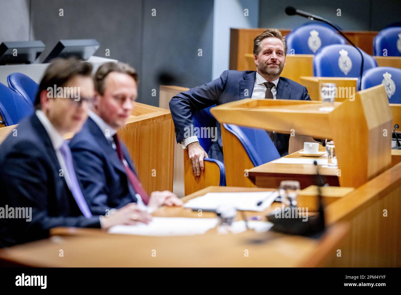 THE HAGUE - Henk Nijboer and Pieter Grinwis and Hugo de Jonge Minister ...