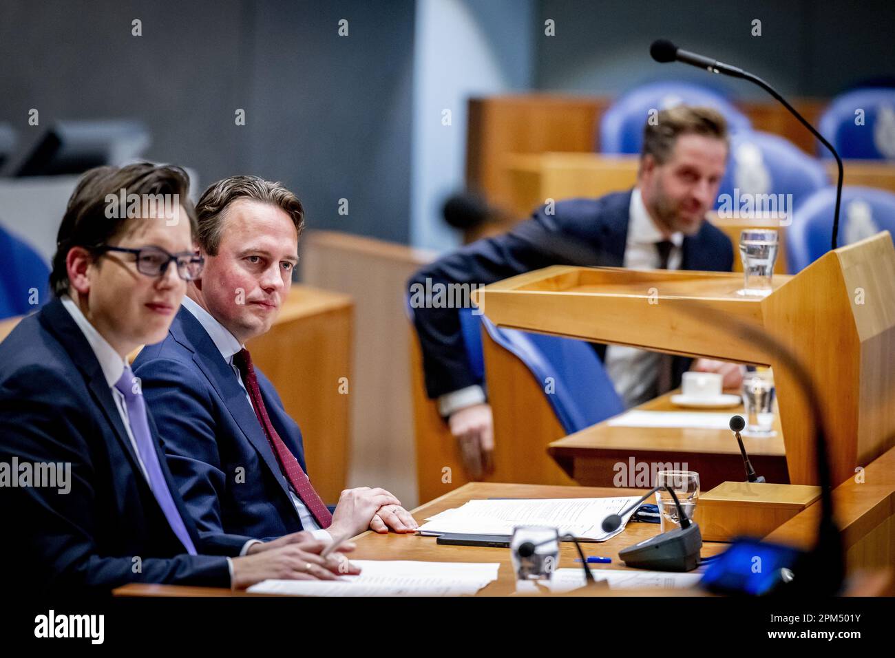 THE HAGUE - Henk Nijboer and Pieter Grinwis and Hugo de Jonge Minister ...