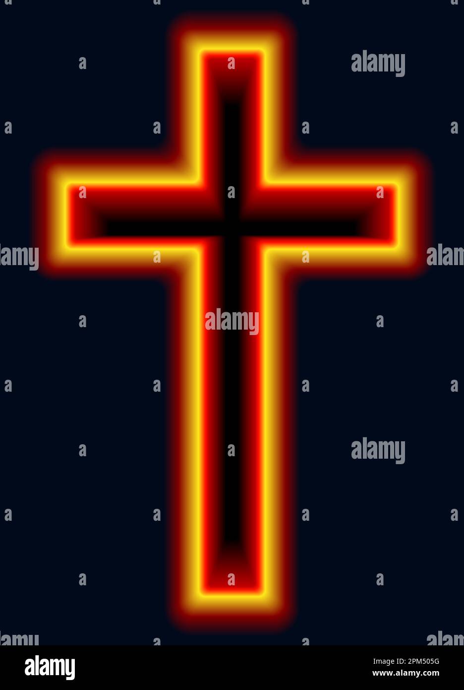 Illustration of an abstract fire cross Stock Vector Image & Art - Alamy