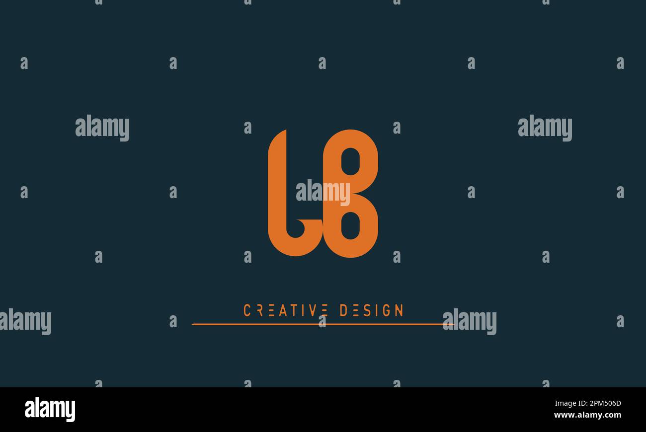 Alphabet letters Initials Monogram logo LB , BL Stock Vector Image ...