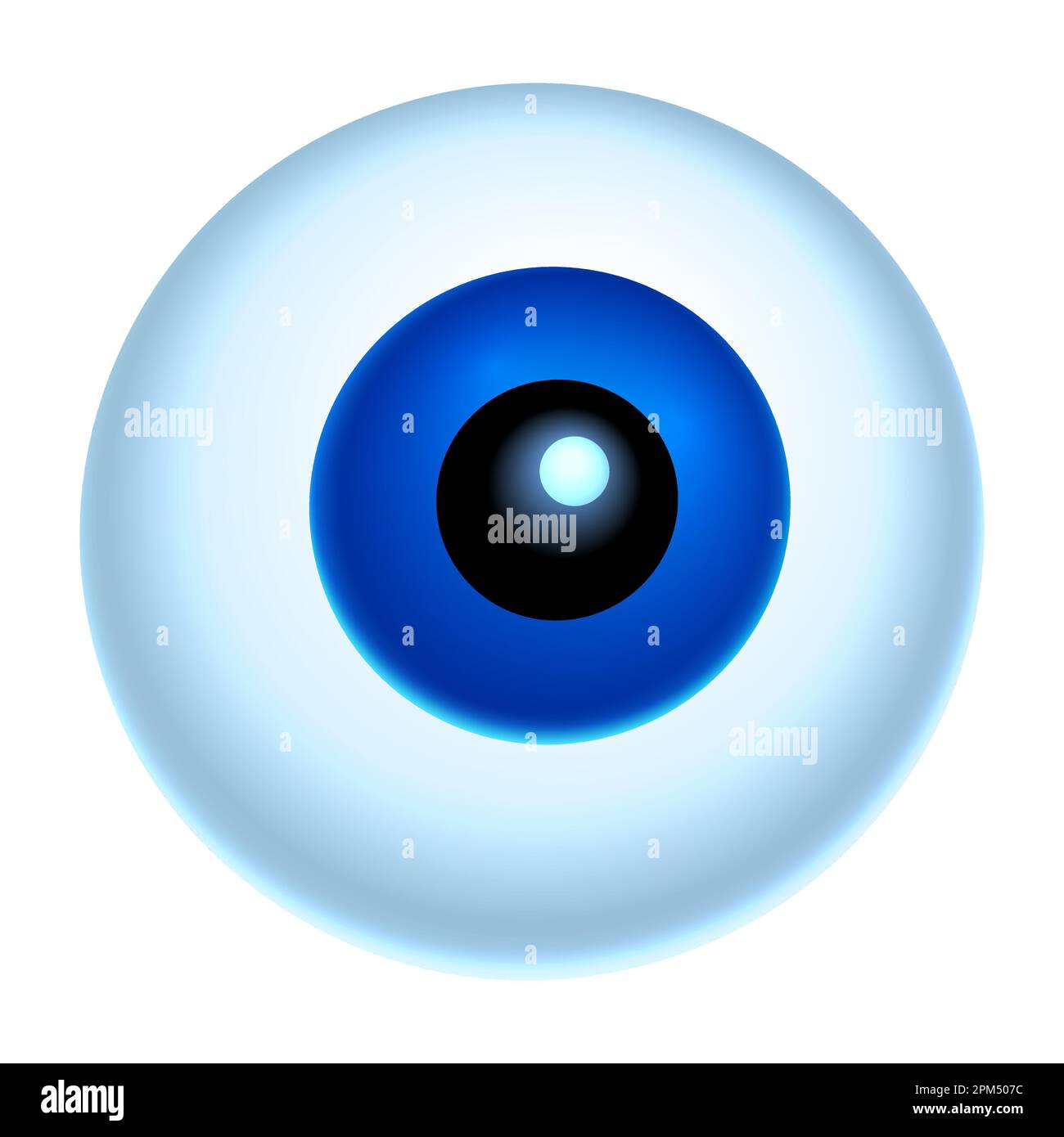 Illustration of an abstract blue eyeball Stock Vector Image & Art - Alamy