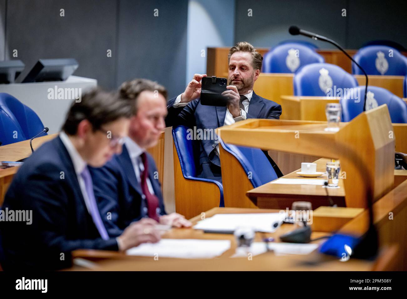 THE HAGUE - Henk Nijboer and Pieter Grinwis and Hugo de Jonge Minister ...
