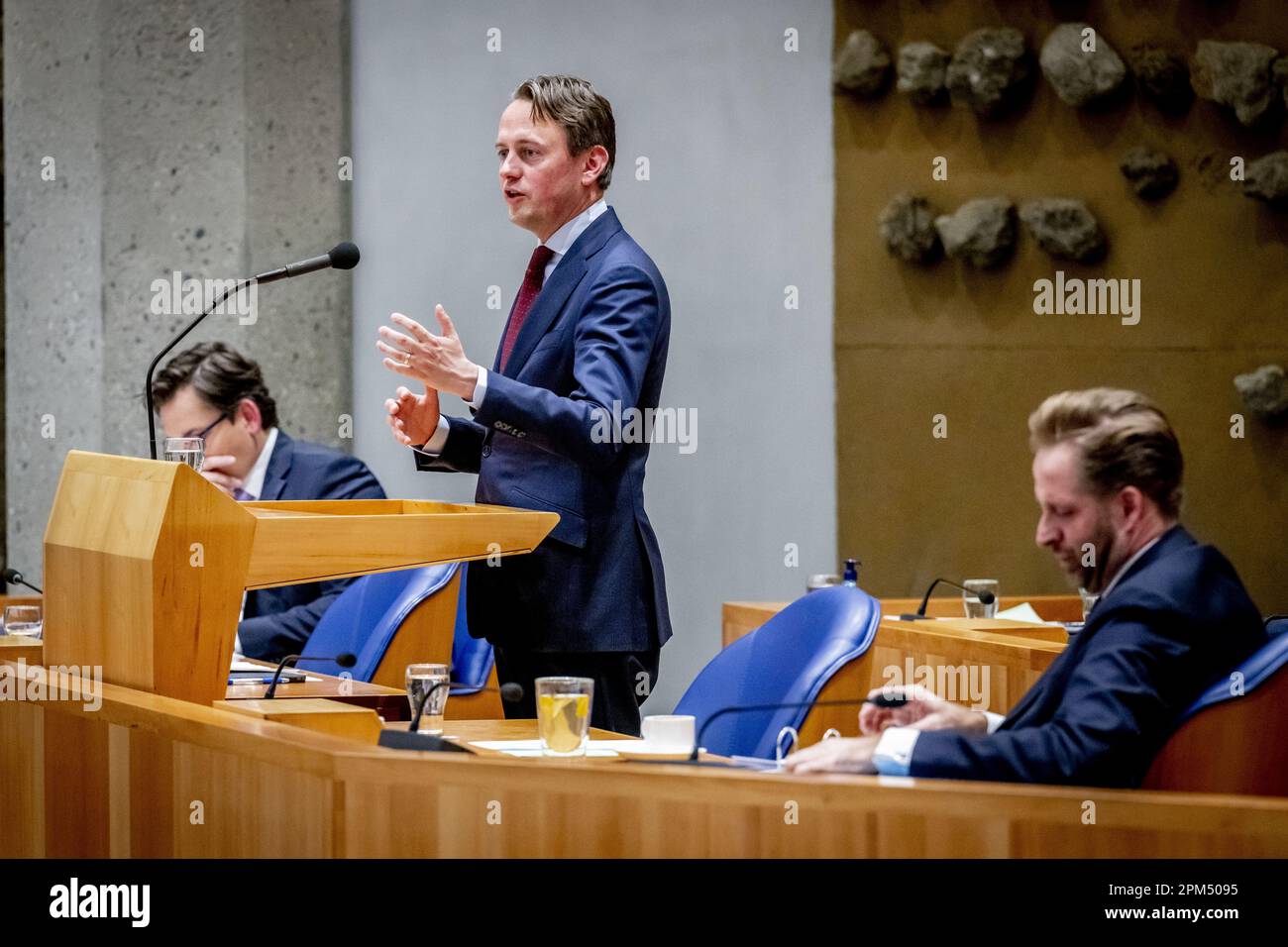 THE HAGUE - Henk Nijboer and Pieter Grinwis and Hugo de Jonge Minister ...