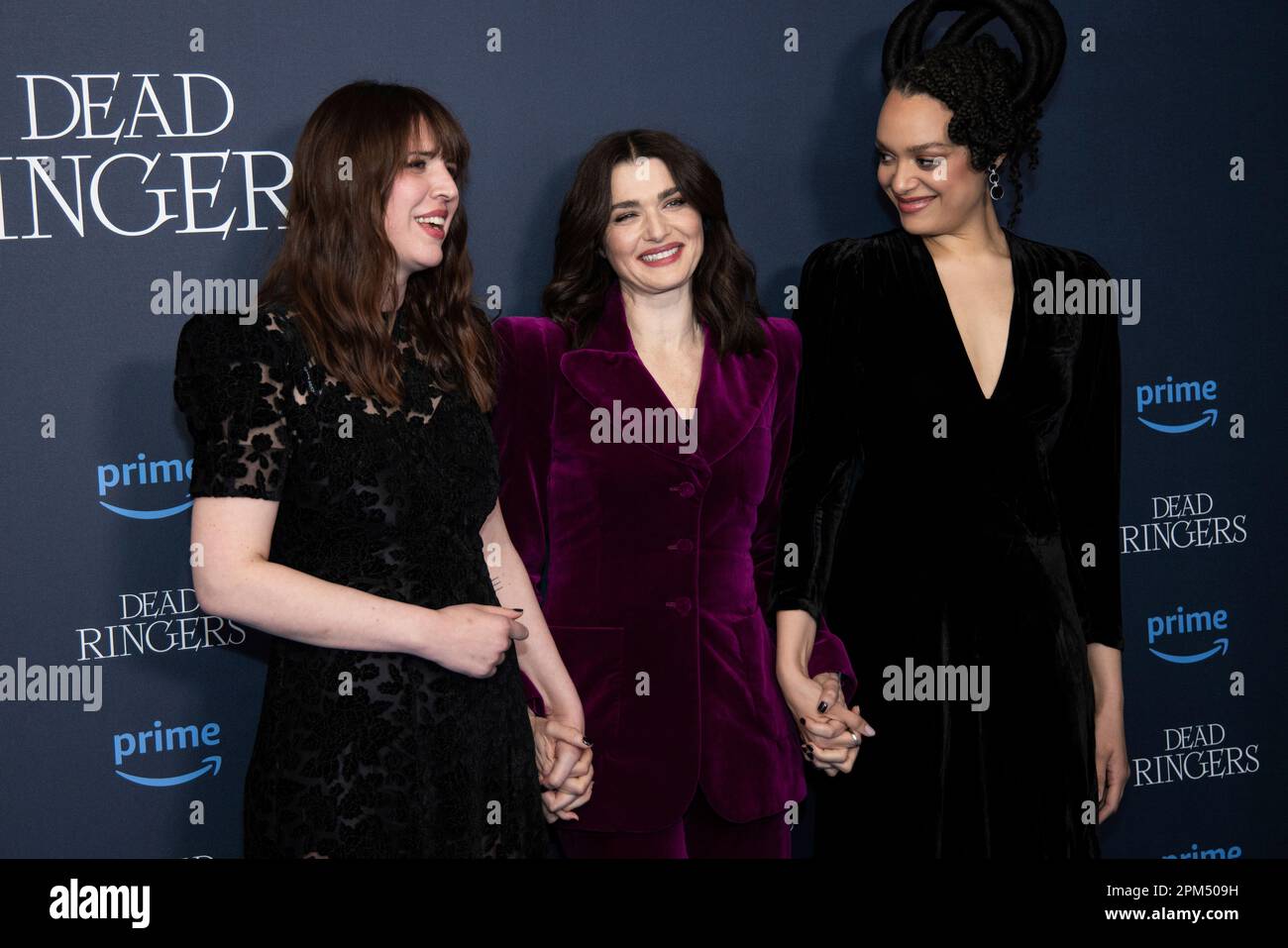Alice Birch, from left, Rachel Weisz and Britne Oldford pose for ...