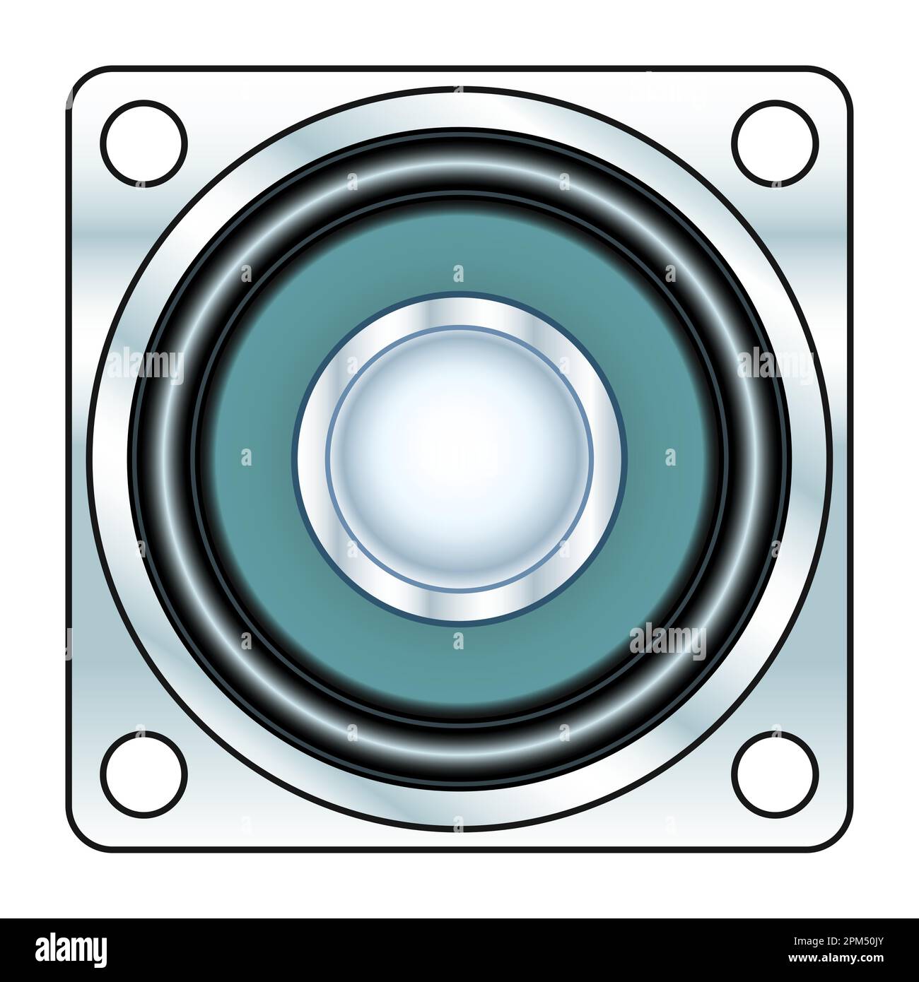 Illustration of an audio tweeter loudspeaker Stock Vector Image & Art ...