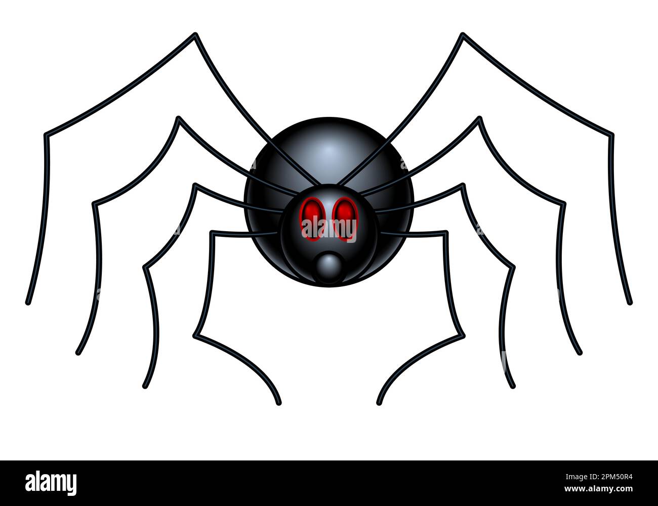 Illustration of an abstract black spider monster Stock Vector Image ...