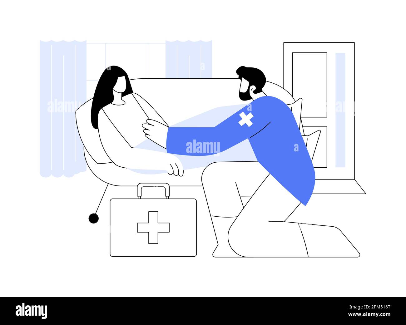 Out-of-hospital acute care abstract concept vector illustration Stock ...